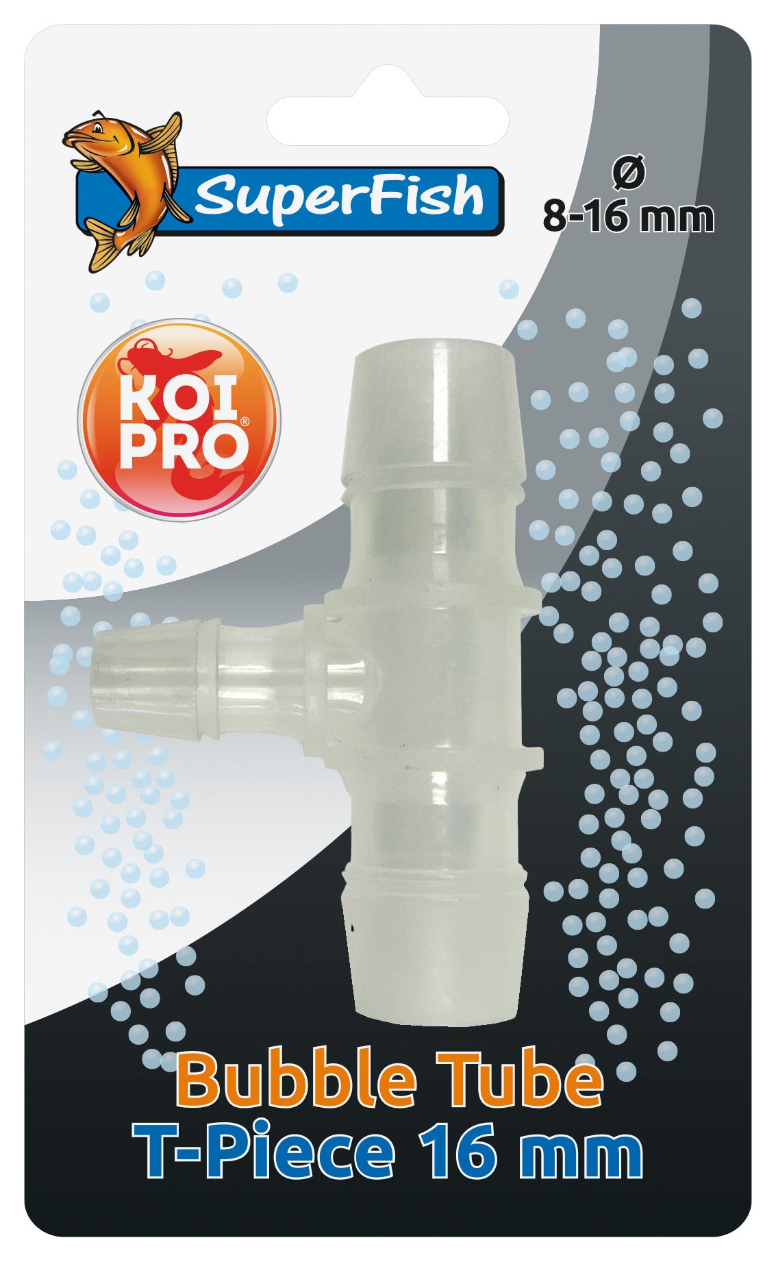 SuperFish Koi Pro Bubble Tube T Piece 16mm — Elite Koi