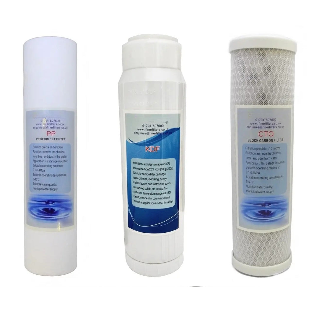 3 Stage 10" Pond Dechlorinator Water Filter System Replacement Filter