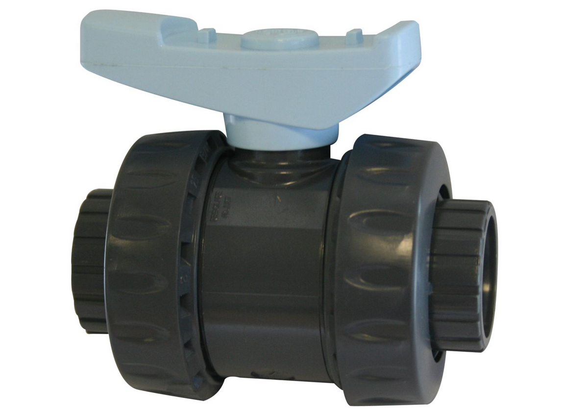 Double Union Ball Valves, pond pressure pipe fittings - Elite Koi
