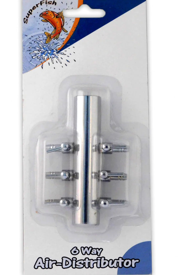 Superfish 6 Way Air Distributor - manifold - connector -Elite Koi